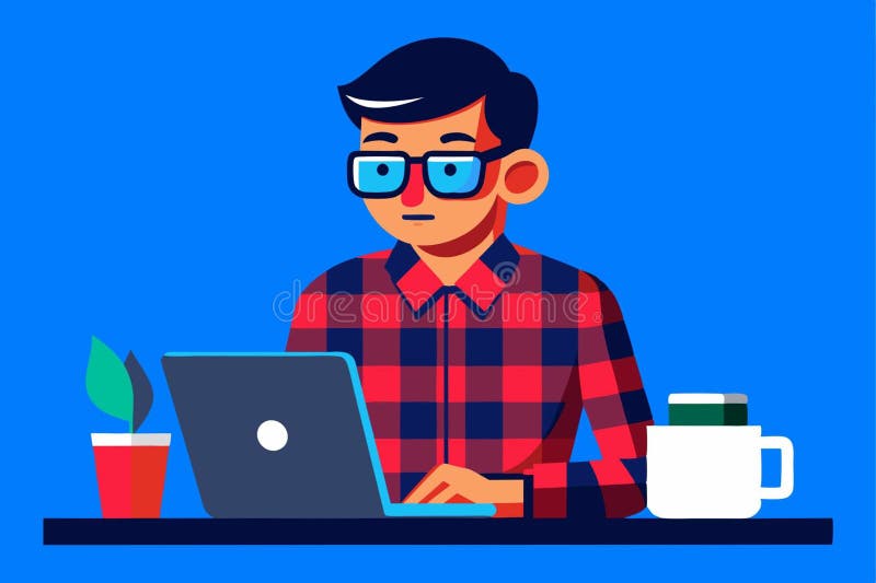 Illustration of Work Activity in the Office Stock Vector - Illustration ...