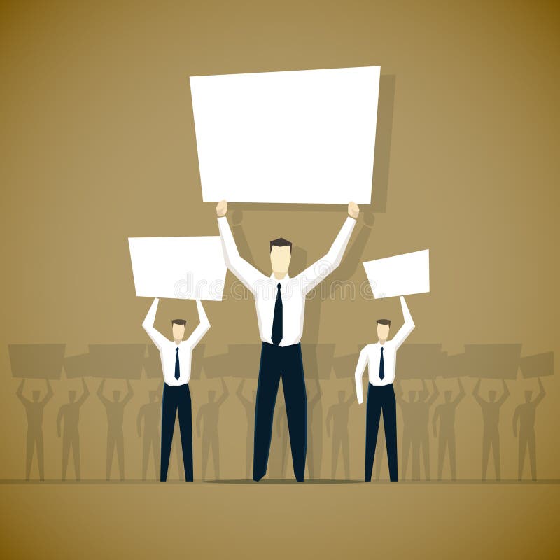 Illustration of Worker S Strike Stock Vector - Illustration of ...