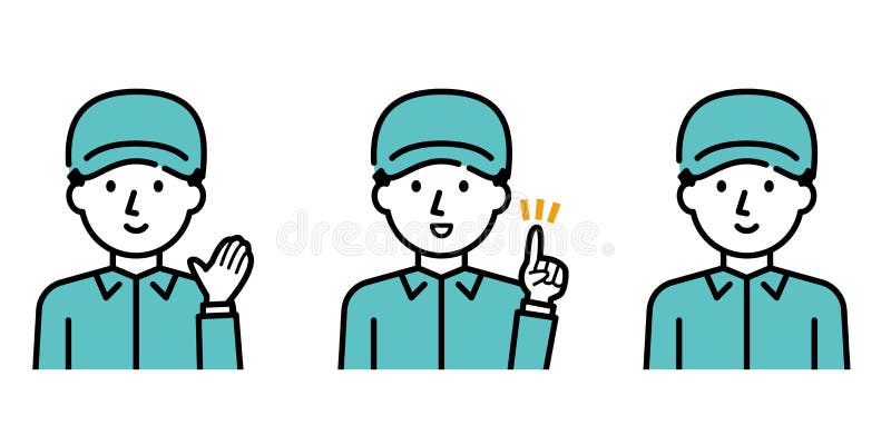 Illustration of Workers Who Introduce and Guide Stock Vector ...