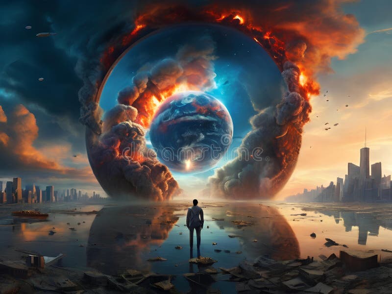 Illustration of a World within Another World 1 Stock Illustration ...