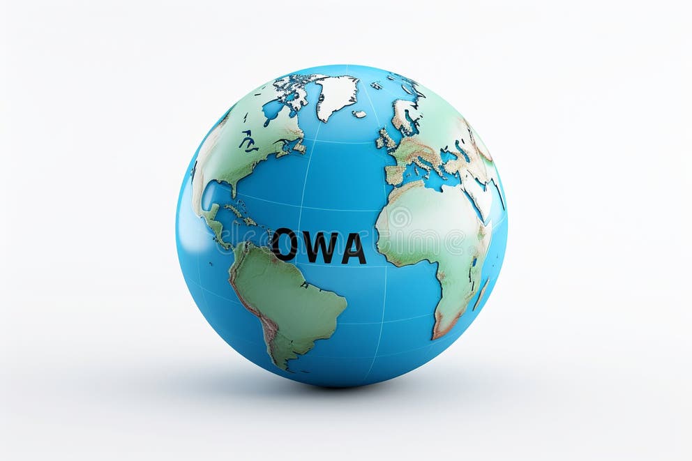 Illustration of a World Grobe, Generative Ai Stock Illustration ...