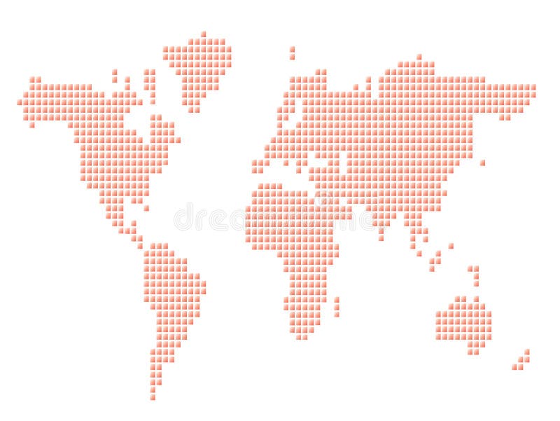 Illustration of World Map. Travel Agency Stock Illustration ...