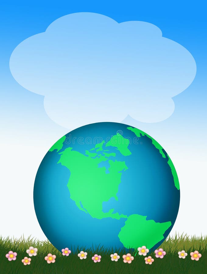 Illustration of World in the Meadow Stock Illustration - Illustration ...