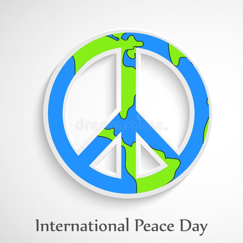 Illustration of World Peace Day Background Stock Vector - Illustration ...