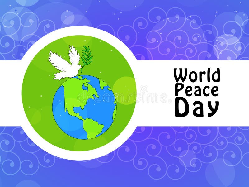 Illustration of World Peace Day Background Stock Vector - Illustration ...