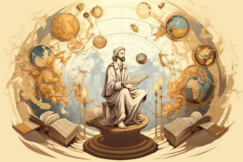 Illustration for World Philosophy Day Stock Photo - Image of history ...
