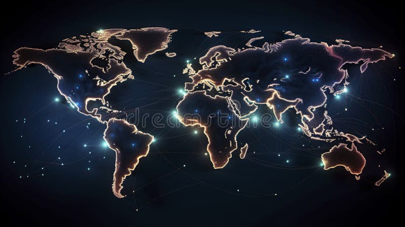 World Map Planisphere Vector Stock Vector - Illustration of continents ...