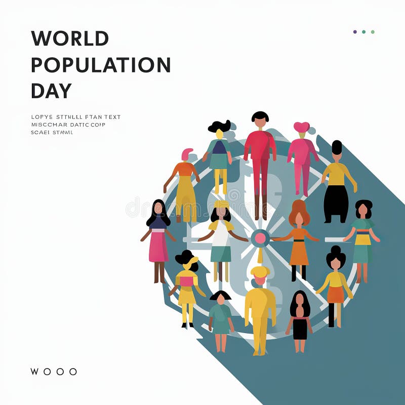 Illustration of World Population Day Concept, 11July. Explosion of ...