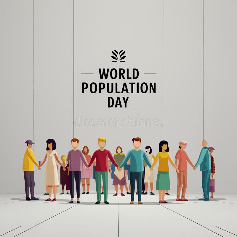 Illustration of World Population Day Concept, 11July. Explosion of ...