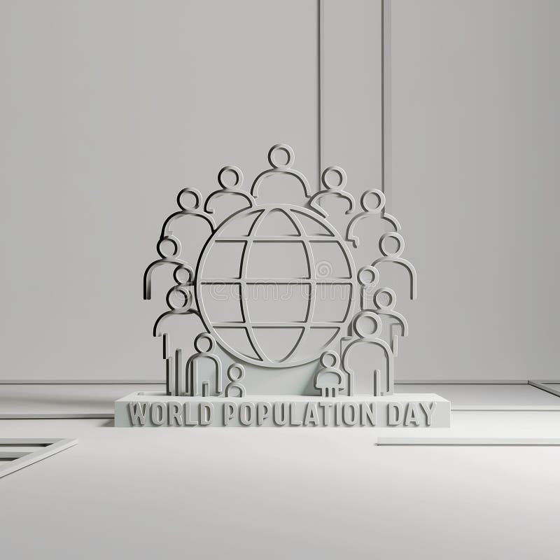 Illustration of World Population Day Concept, 11July. Explosion of ...