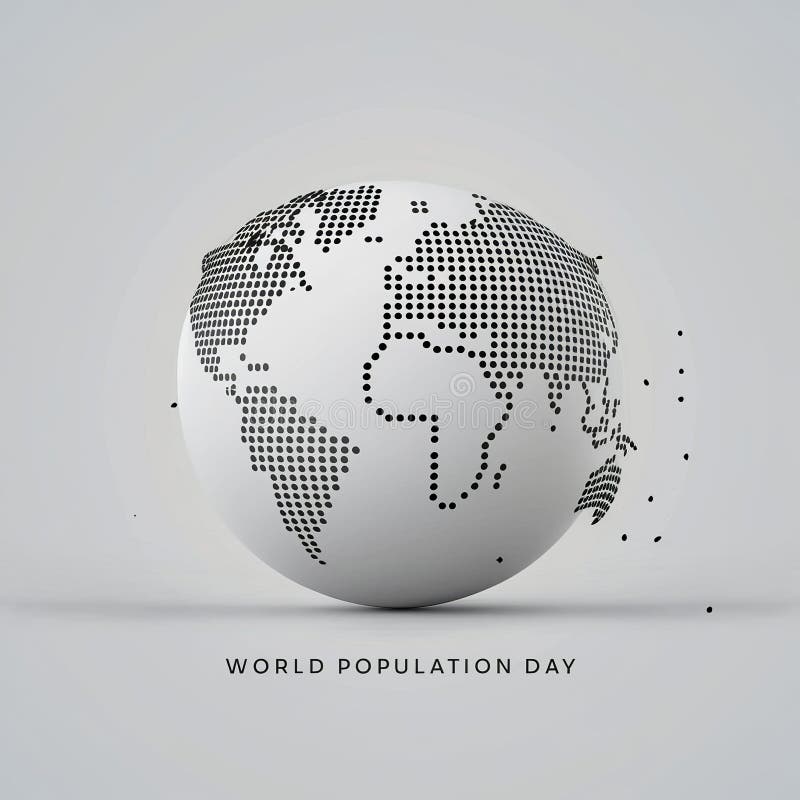 Illustration of World Population Day Concept, 11July. Explosion of ...