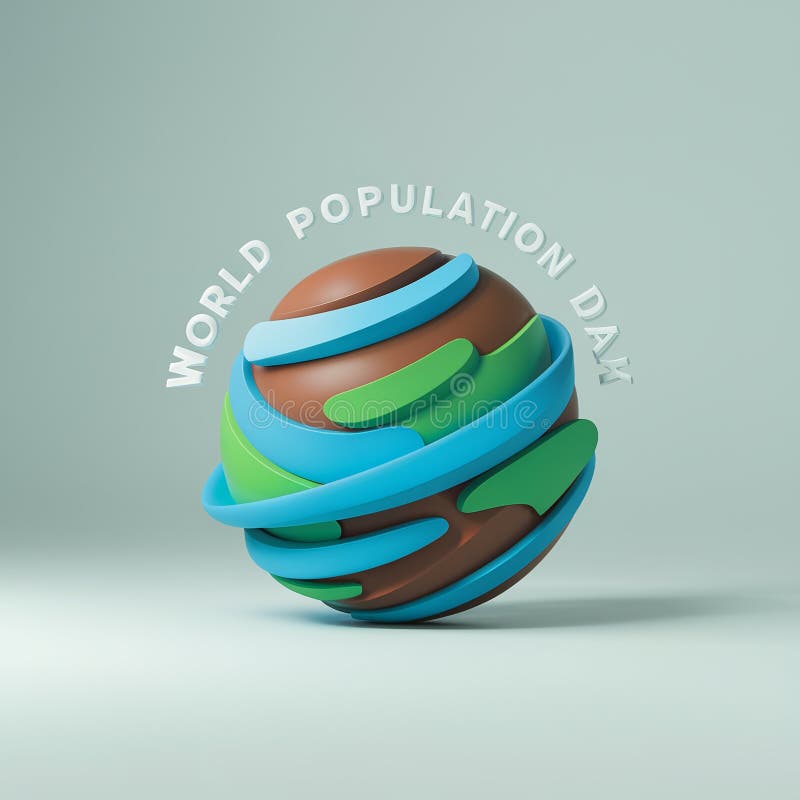 Illustration of World Population Day Concept, 11July. Explosion of ...