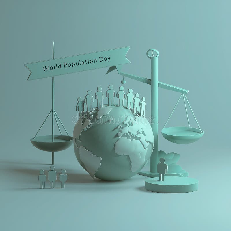 Illustration of World Population Day Concept, 11July. Explosion of ...