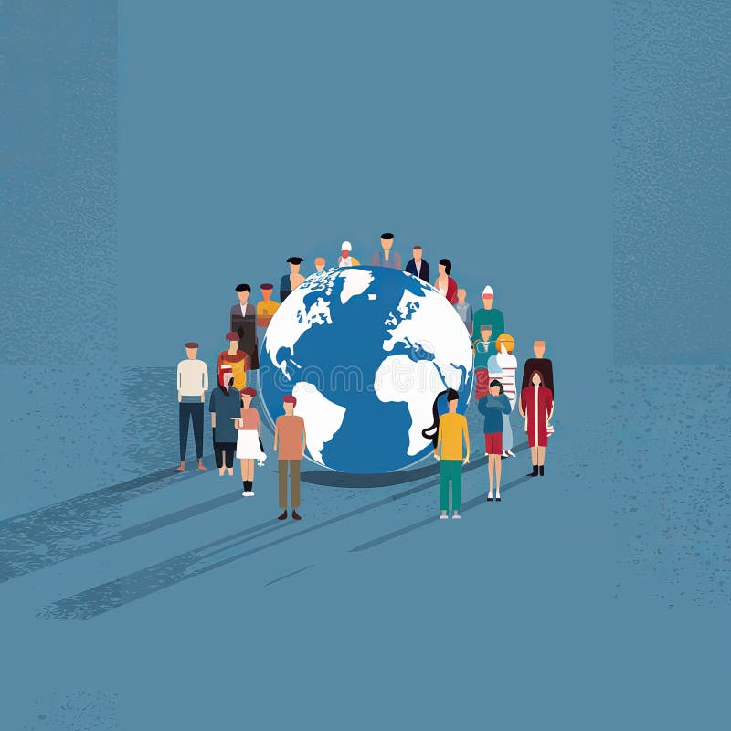 Illustration of World Population Day Concept, 11July. Explosion of ...