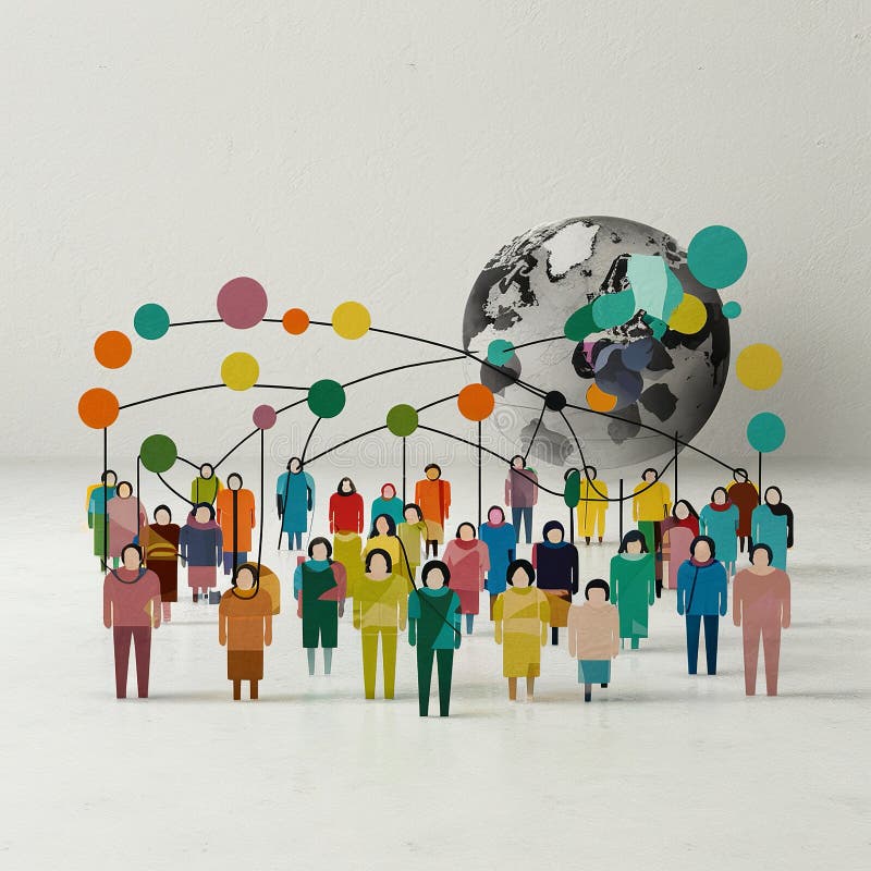 Illustration of World Population Day Concept, 11July. Explosion of ...