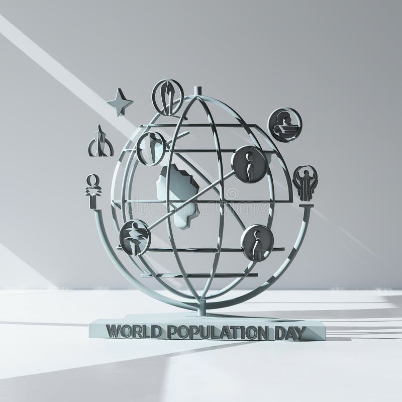 Illustration of World Population Day Concept, 11July. Explosion of ...