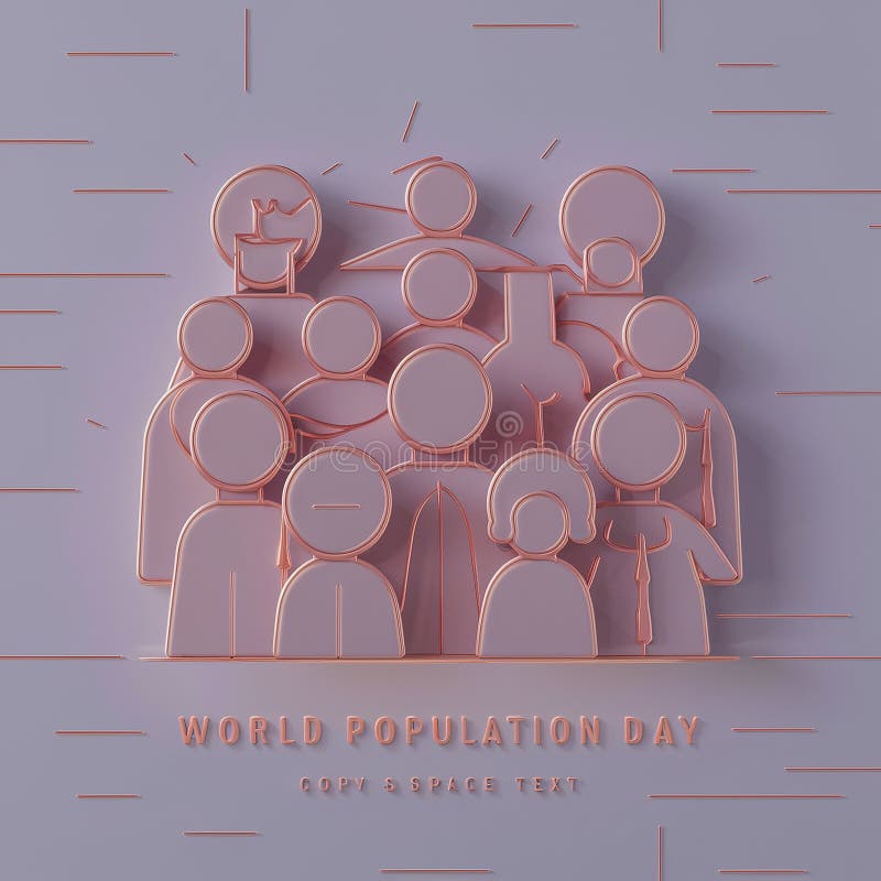 Illustration of World Population Day Concept, 11July. Explosion of ...