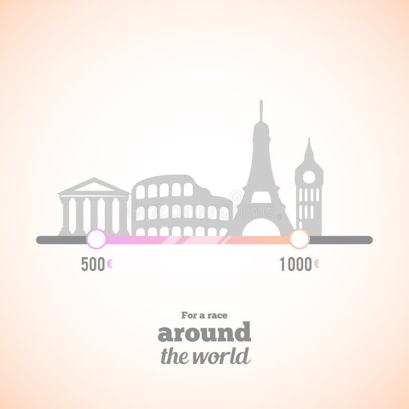 Illustration World Symbols with Style Text Stock Vector - Illustration ...