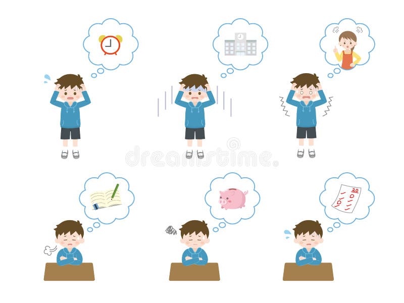 Worry boy1 stock vector. Illustration of face, people - 163964602