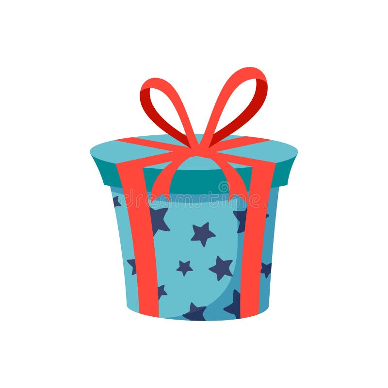 An Illustration of Wrapped Present Box Icon Design Stock Illustration ...