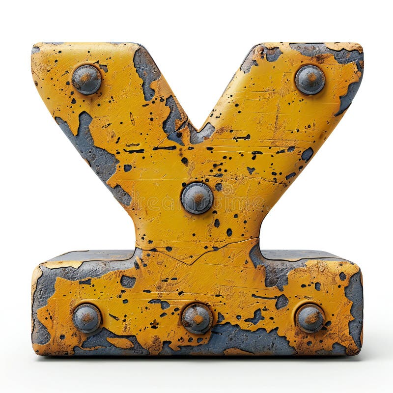 Illustration of Y Symbol , Isolated on White Background , High Quality ...