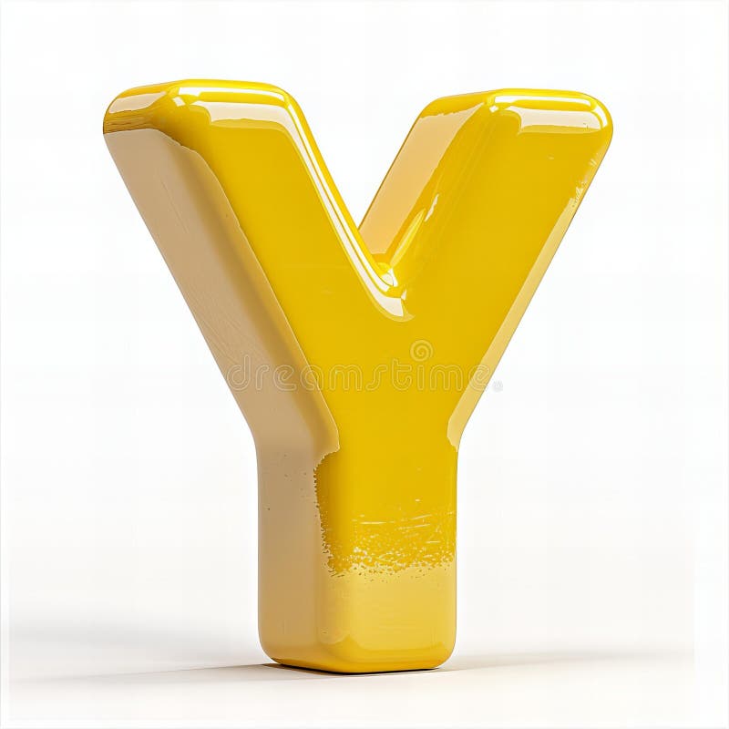 Illustration of Y Symbol , Isolated on White Background , High Quality ...