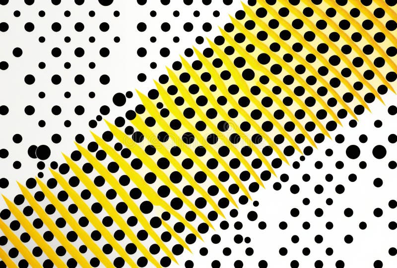 Yellow Black Dots Pattern with Lines, Abstract Background Stock ...