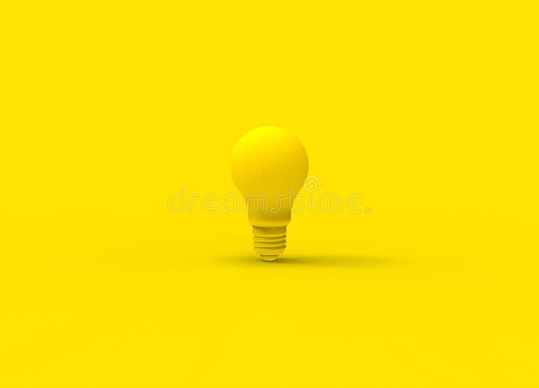 Illustration of a Yellow Lamp on a Yellow Background Stock Illustration ...