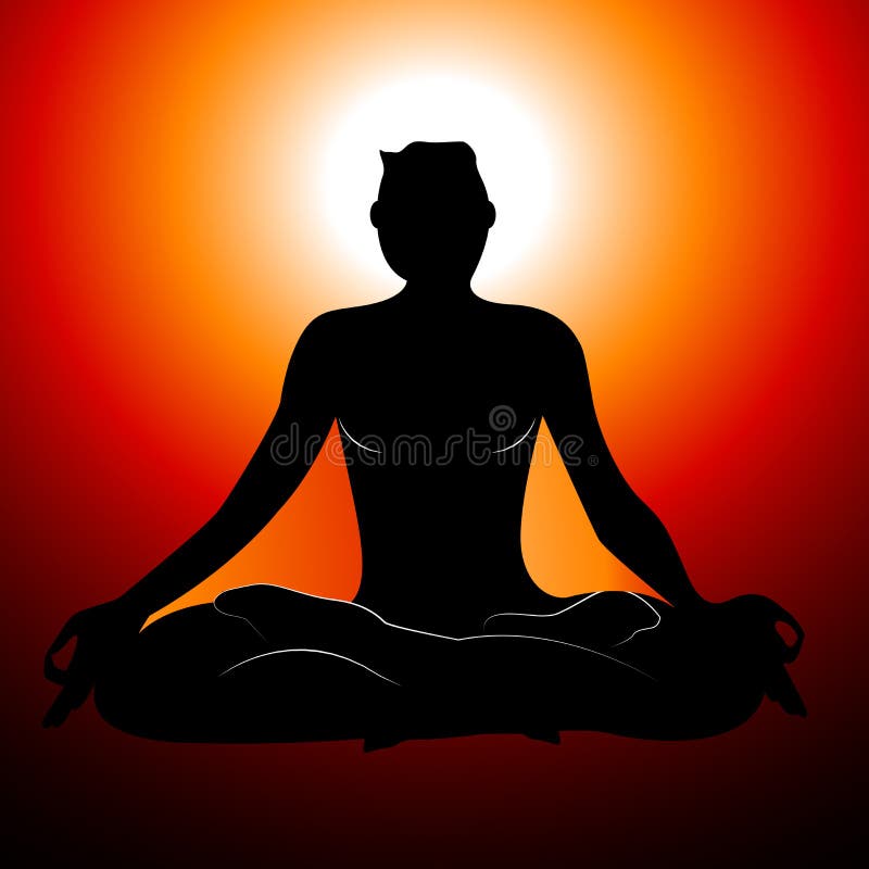 Illustration of Yoga Posture Background Stock Vector - Illustration of ...