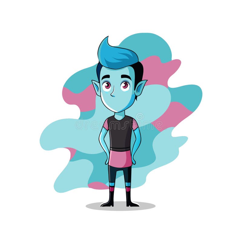 Creative Card Game with Young Man Stock Illustration - Illustration of ...