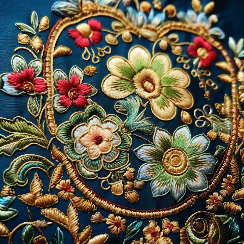 Illustration of Zardozi Embroidery Karchobi Embroidery HandWork ...