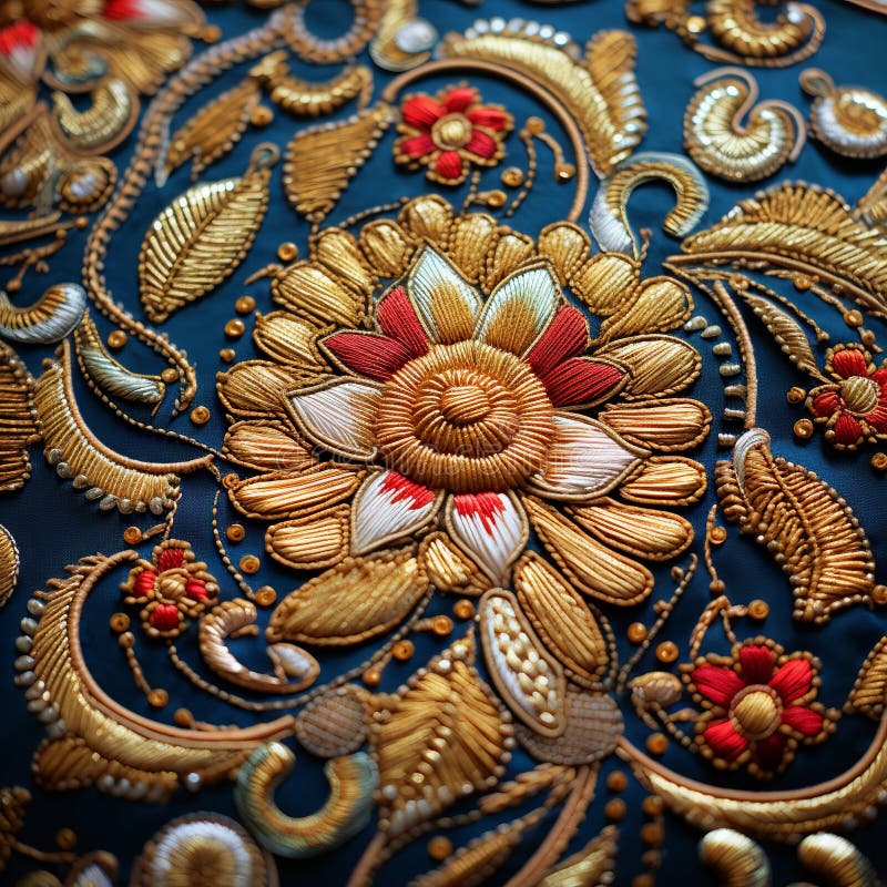 Illustration of Zardozi Embroidery Karchobi Embroidery HandWork ...