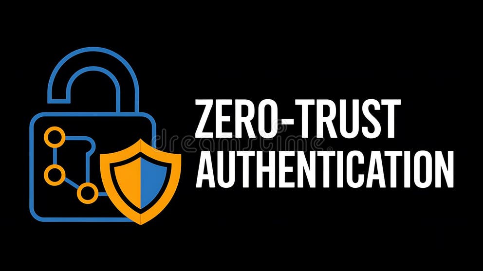 Illustration of Zero-Trust Authentication Stock Illustration ...