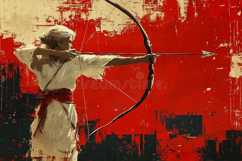 AI Generated. Illustration of the Zodiac Sign Sagittarius the Archer in ...