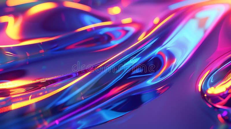 Super Macro Shape Organic Wallpaper Glossy Plastic Stock Illustration ...
