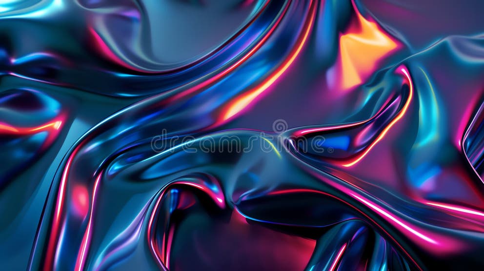 Super Macro Shape Organic Wallpaper Glossy Plastic Stock Illustration ...