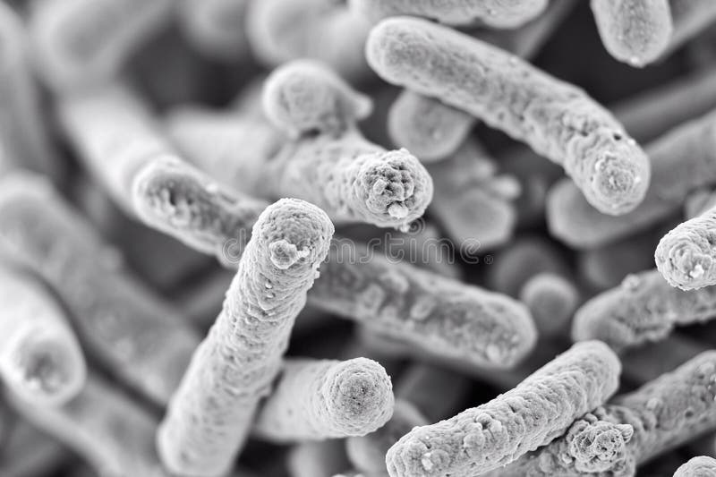 Illustrations of Bacteria Under the Microscope Stock Illustration ...