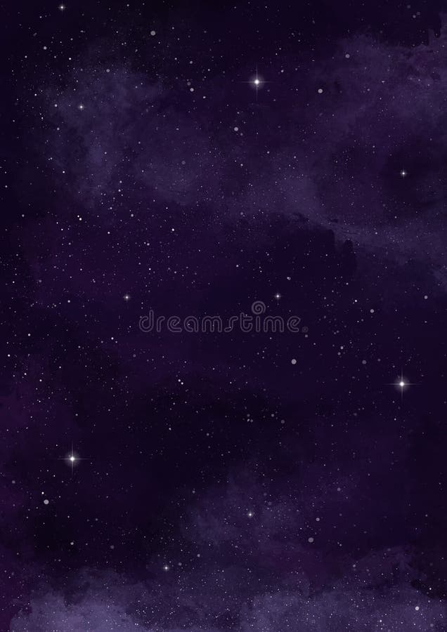 Background with Galaxy and Space with Starry Sky Stock Illustration ...