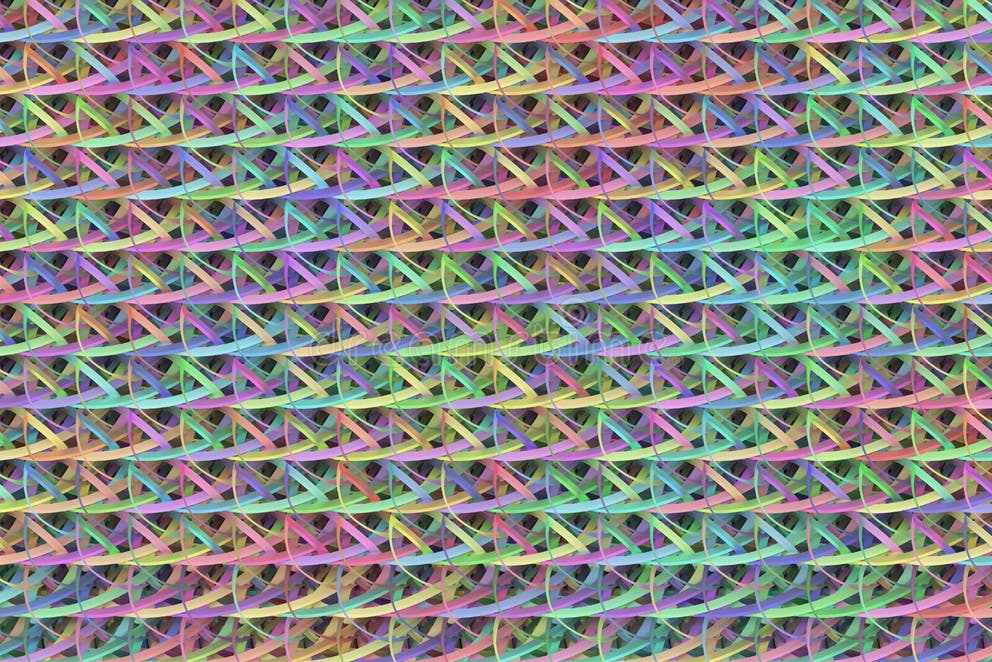 Illustrations of CGI Composition, String Mats, Geometric for Graphic ...