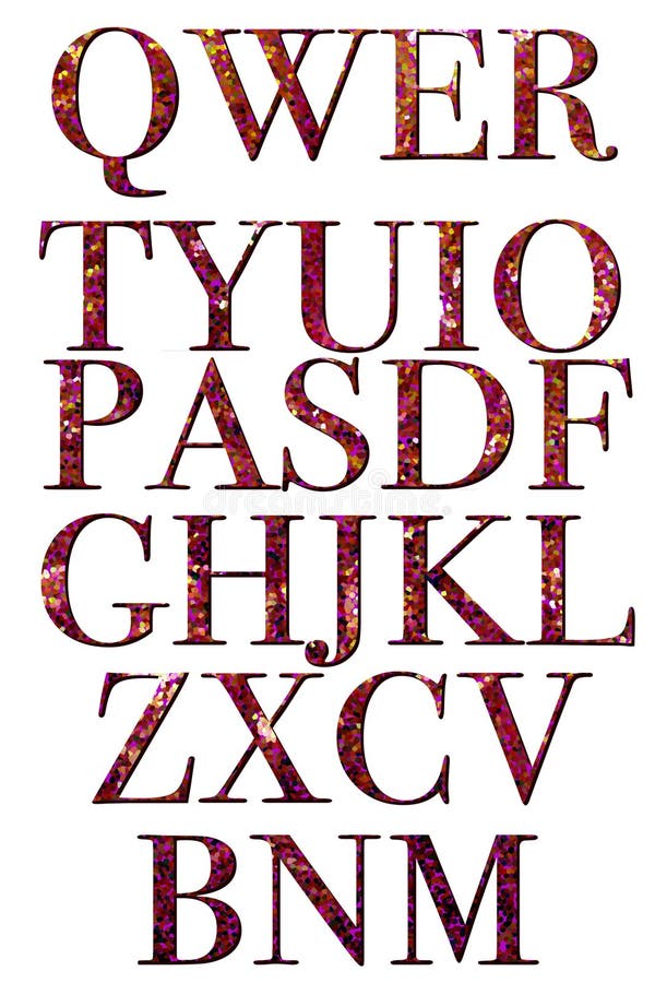 Illustrations of the Classic Serif Letters Stock Illustration ...