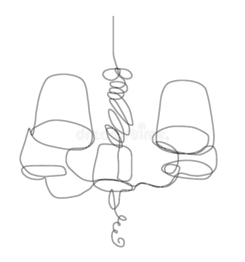 Continuous Line Drawing Lamp Stock Illustrations – 1,619 Continuous ...