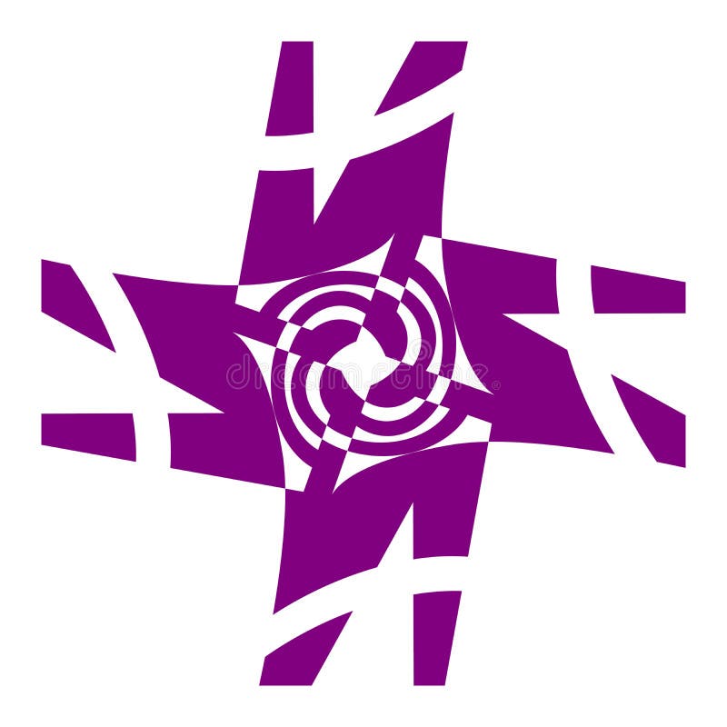 The Illustrations and Clipart. Purple Logo Design Stock Illustration ...