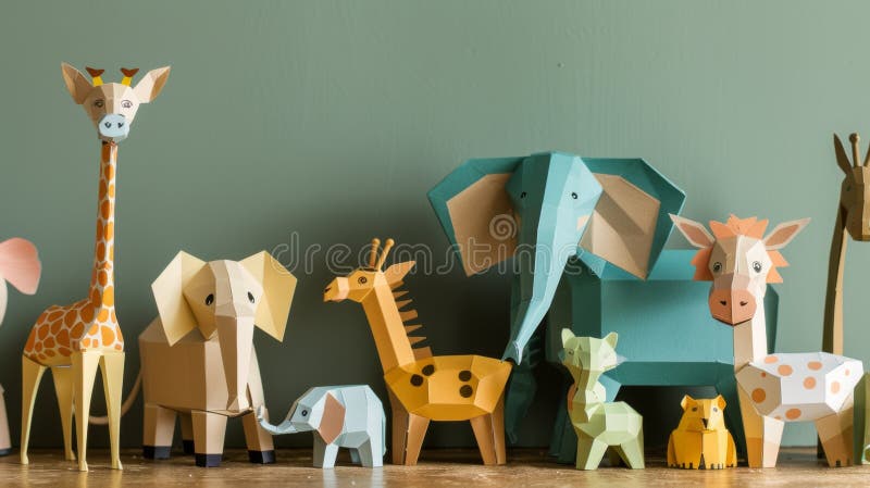 Created from Paper and Cardboard Animal Paper Dolls, Zoo, Illustrations ...