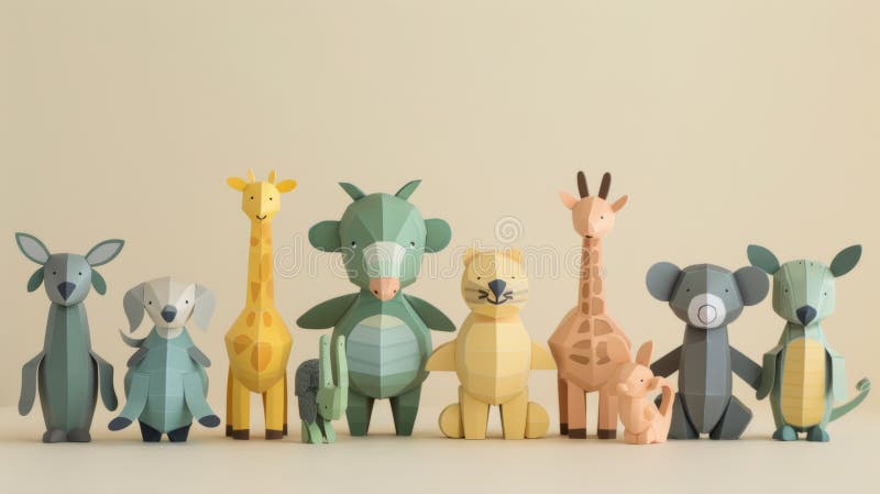 Created from Paper and Cardboard Animal Paper Dolls, Zoo, Illustrations ...