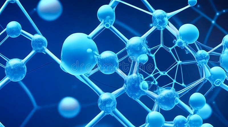 3d Render of Molecule Chemistry Background Stock Illustration - Illustration of purple ...