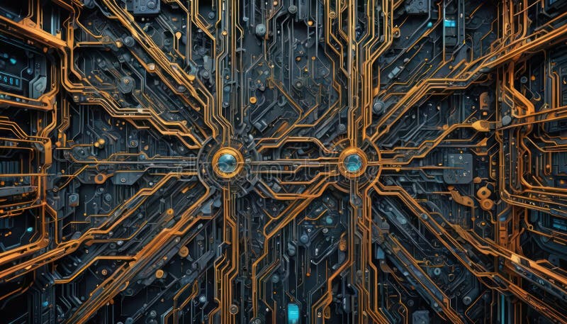 Perfect Digital Background for Technological Processes,Artificial ...