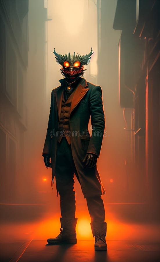 Human Demon stock illustration. Illustration of comic - 272009020