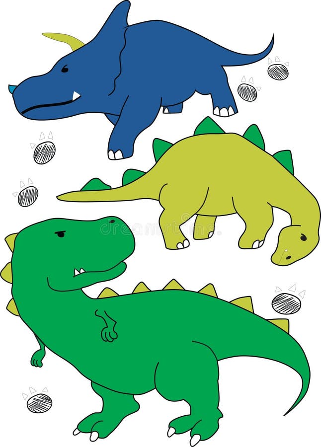 Dinosaur print vector art stock vector. Illustration of drawing - 302832928