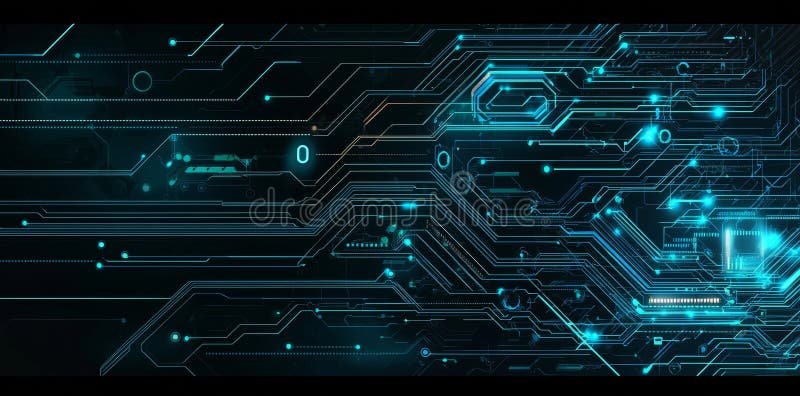 Illustrations of Futuristic Digital Technology and Digital ...