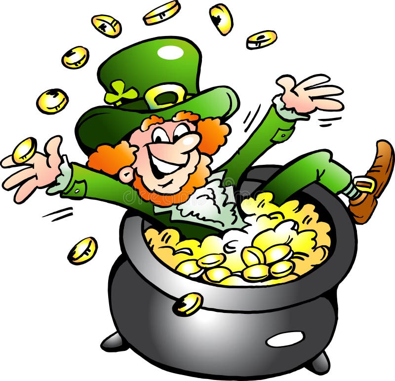 Dancing Leprechaun stock vector. Illustration of green - 12706713